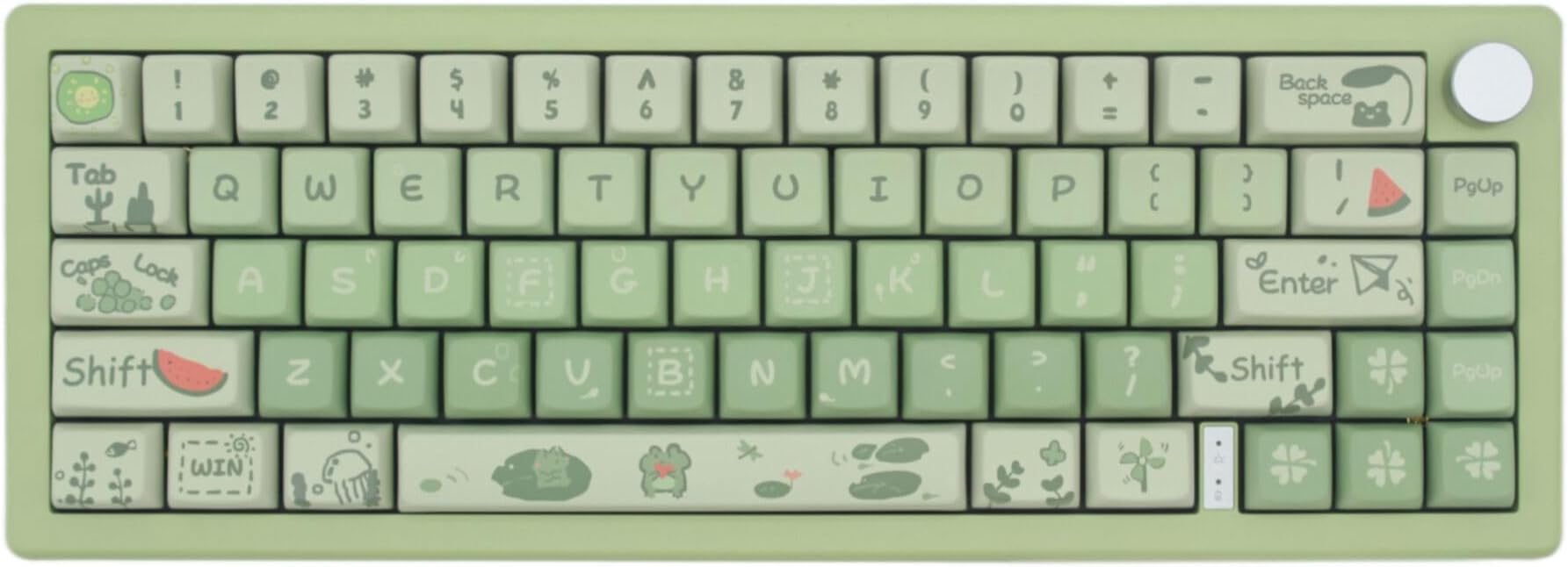 Amazon.com: YUNZII Spring Tea Dye Sub PBT Keycaps,145 Full Keys Dye ...
