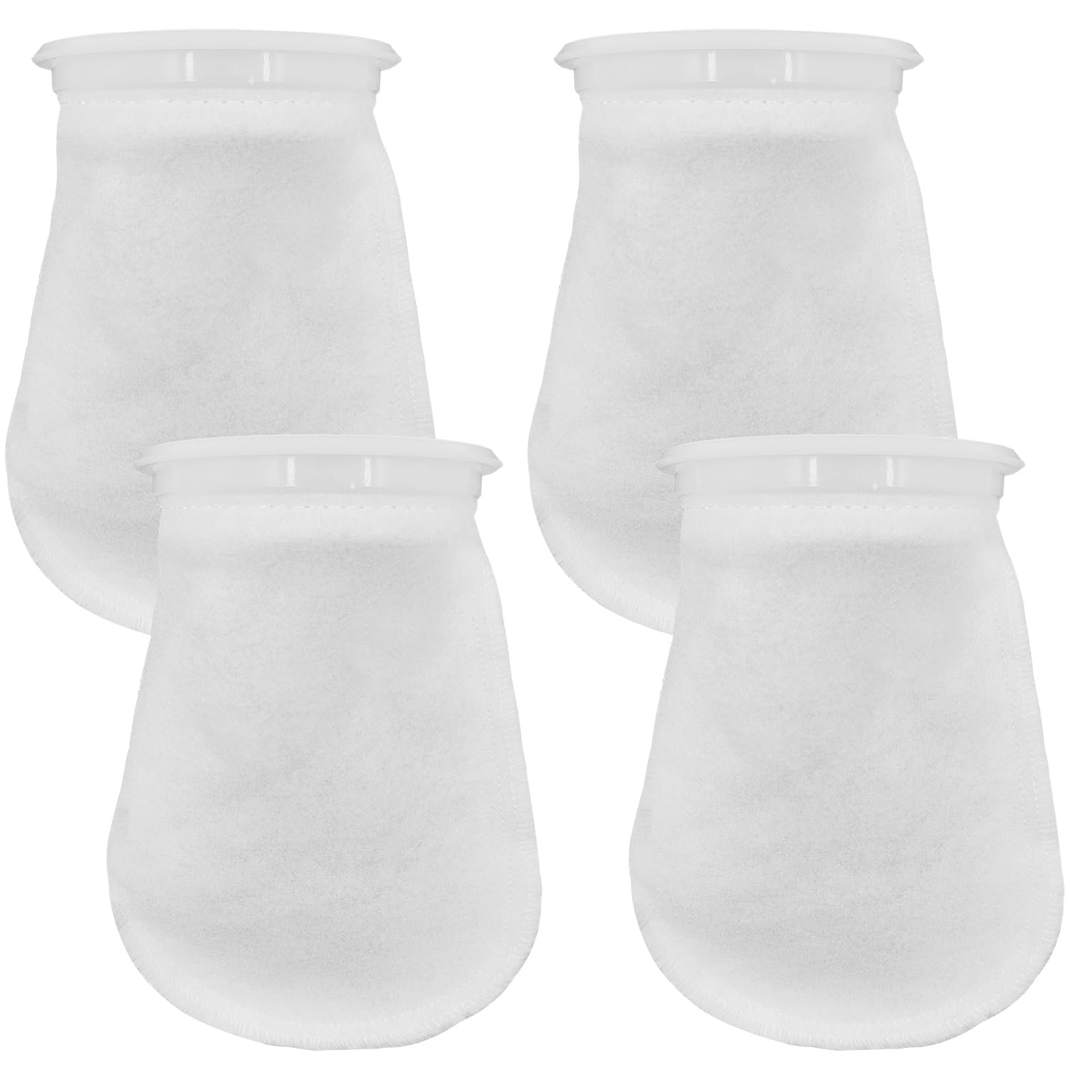 AYWFEY 4 Pcs 4 Inch Ring by 7 Inch Long Filter Socks 200 Micron, Marine ...