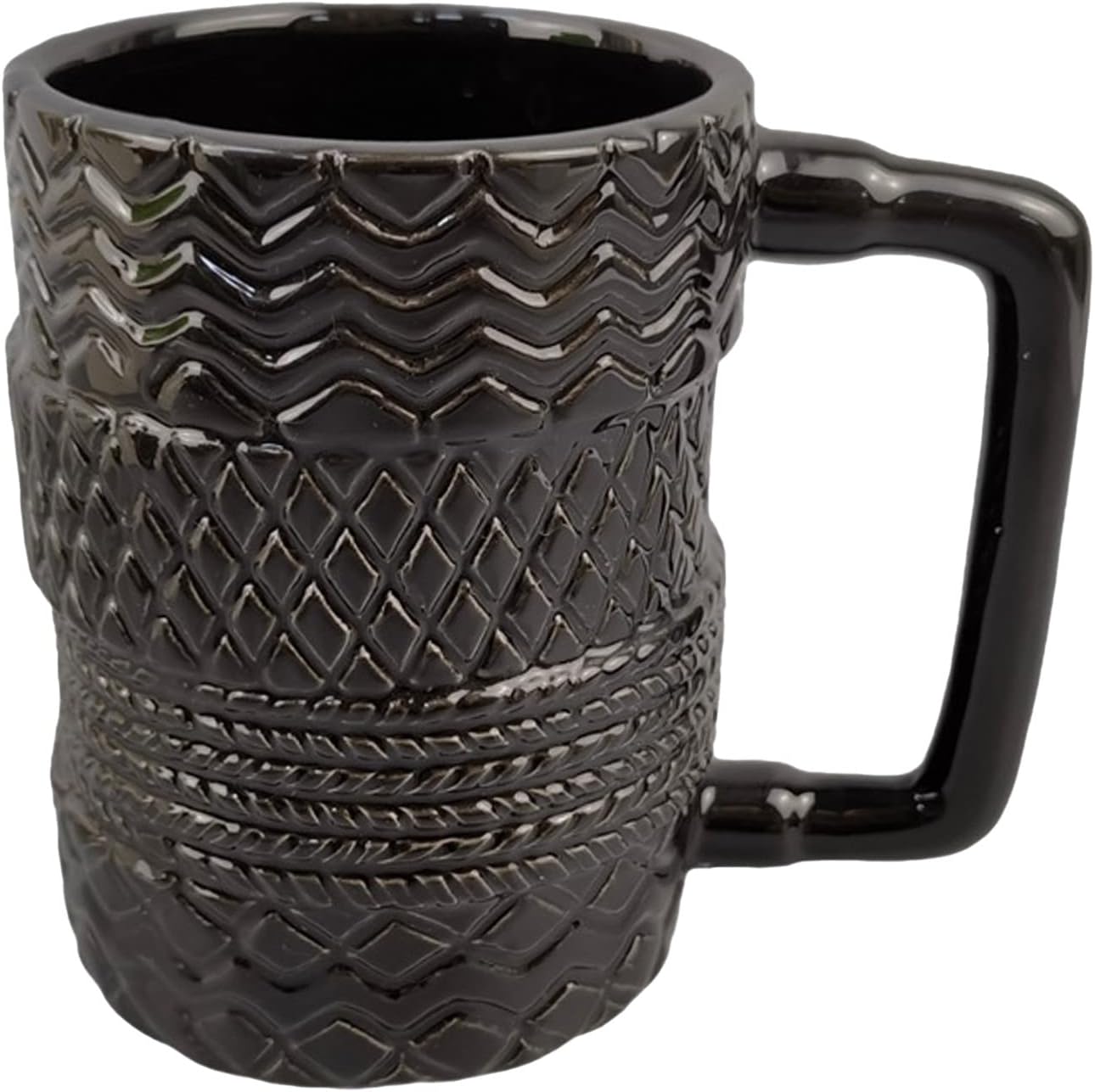 Amazon.com: Nordic Style Matte Black Ceramic Coffee Mug with Stacking ...