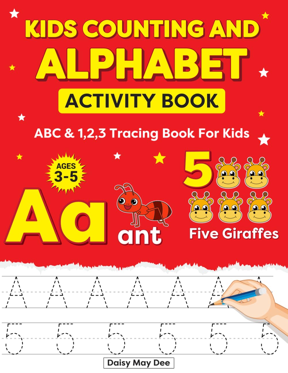 Amazon.com: Kids Counting and Alphabet Activity Book: ABC and 123 ...