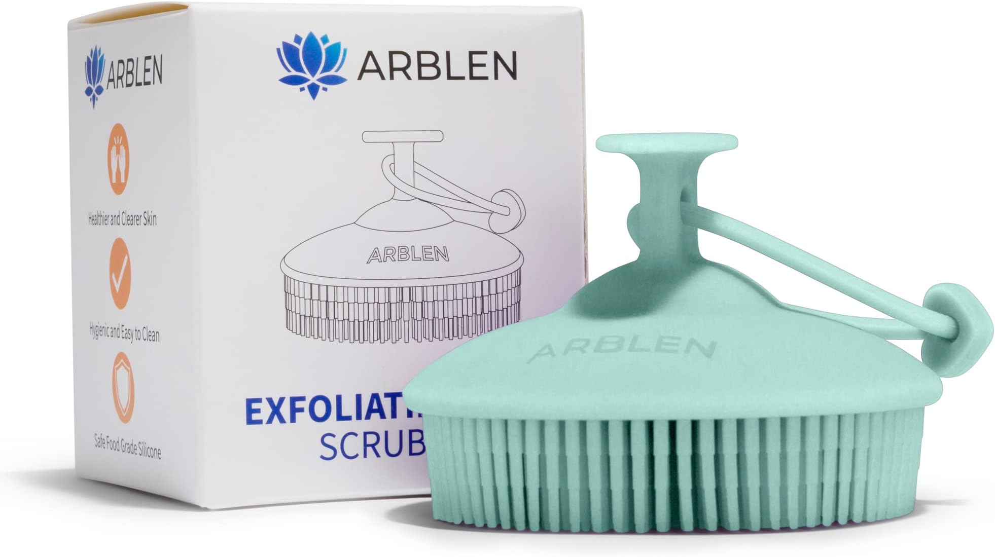 Amazon.com : ARBLEN Advanced Exfoliating Silicone Body Scrubber with ...