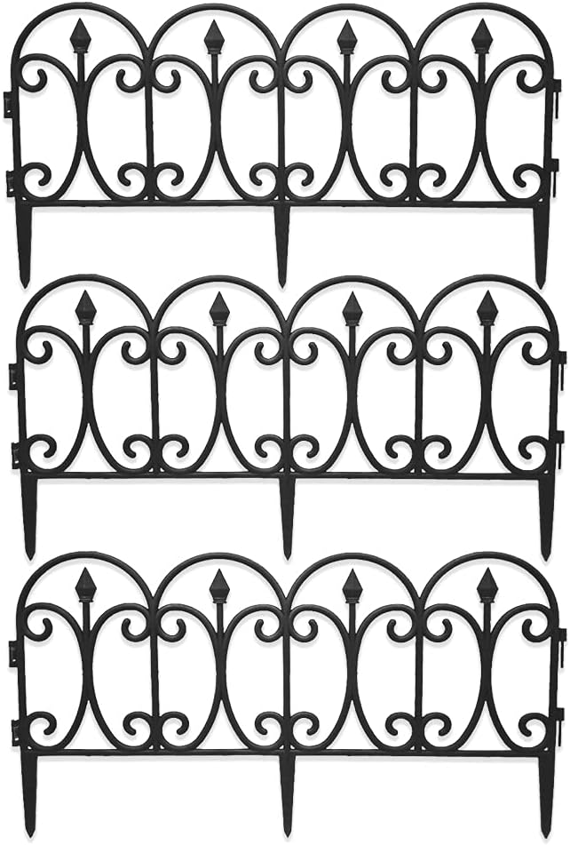 Victorian Edging – Pack of 3 – Black Coloured – Ideal for Creating ...