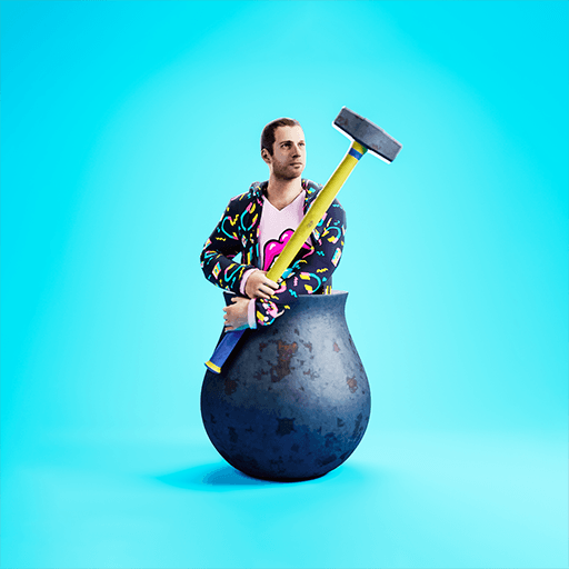 Überwinde es – Hammer Jump Challenge – Hammer Climber Man: Pot Man 3D ...