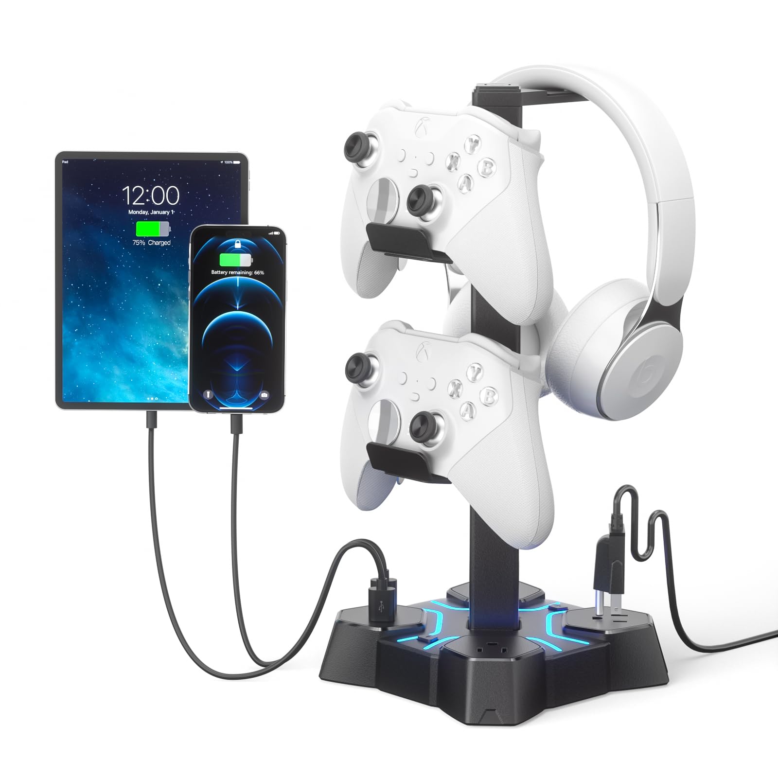 Amazon.com: KDD Headphone Stand with USB Charger, Controller Stand for ...