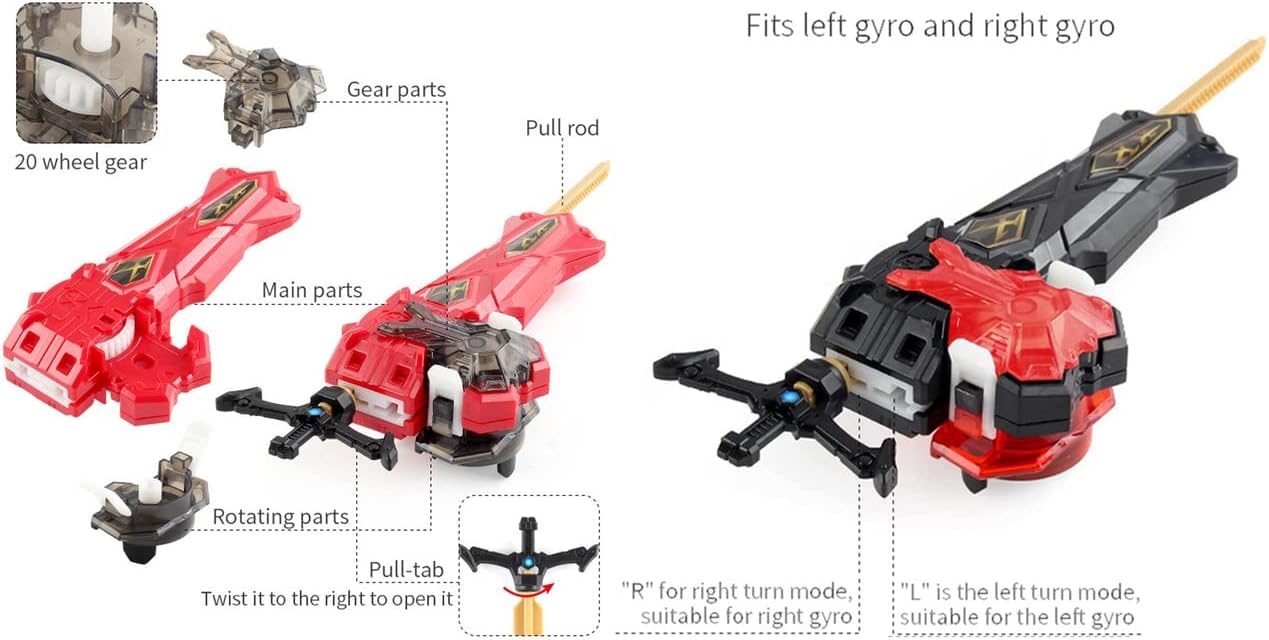 Sword Launcher Lr Blade Set Metal Fusion Bay BurstGyro DB B-191-2 ...
