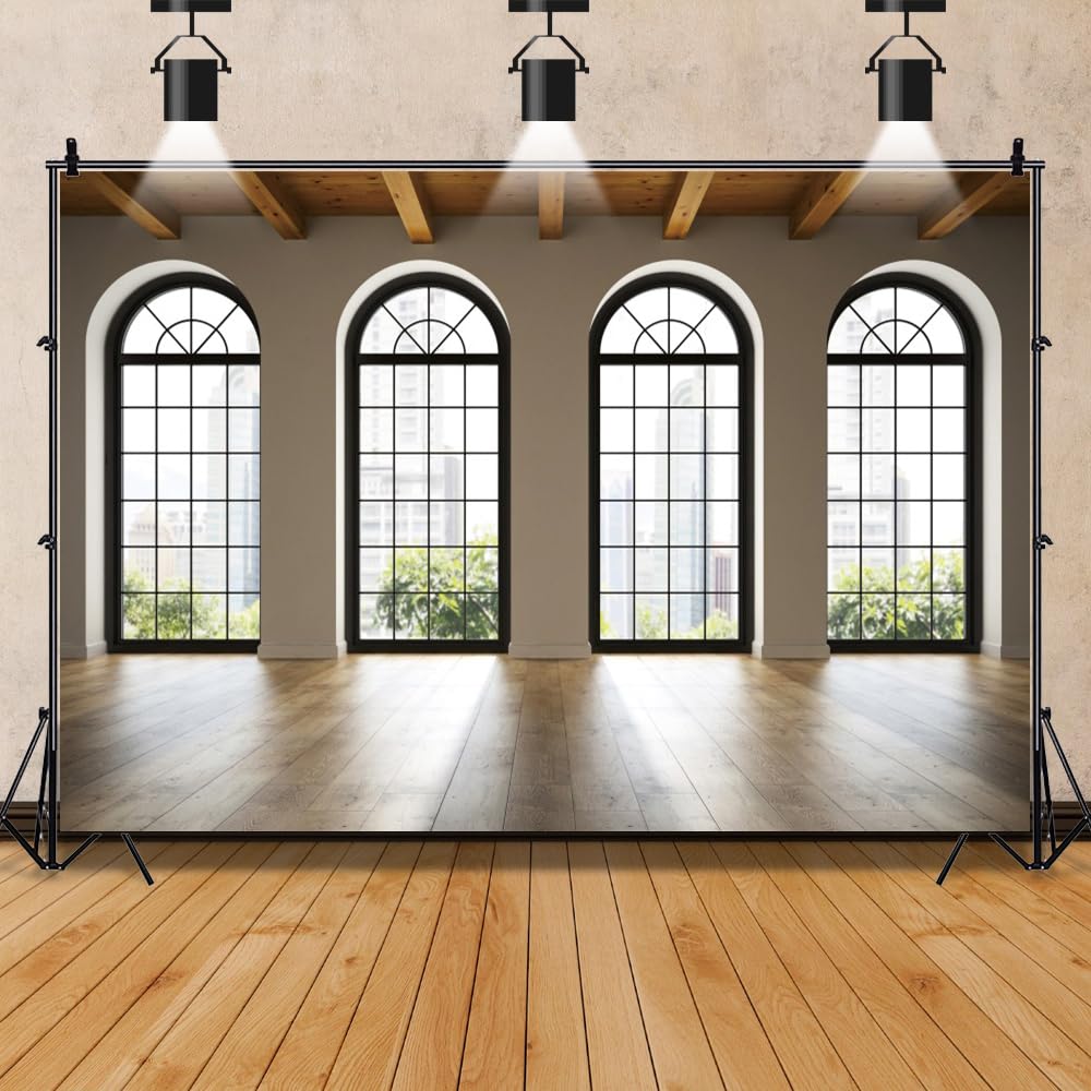 Amazon.com : Mestiker 7x5ft Business Office French Sash Window Backdrop ...