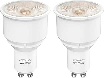 TobeBright 7W GU10 Long Neck LED Bulbs Non-dimmable Warm White 3000K ...