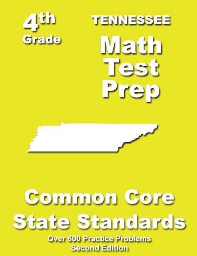 Tennessee 4th Grade Math Test Prep: Common Core Learning Standards ...