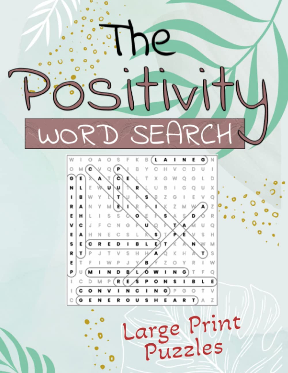 The Positivity Word Search: Large Print Inspirational Word Search for ...