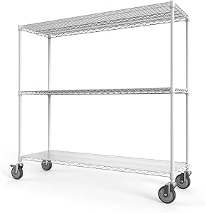 Amazon.com: Metal Shelf Wire Shelving Unit, 3 Tier 3000lbs NSF 18"D x ...