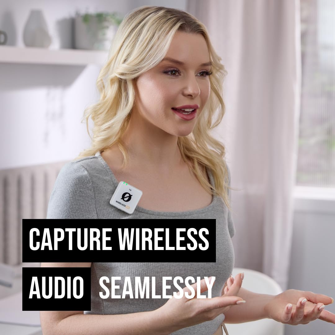 RDE Wireless ME Dual Set Ultra-compact Wireless Microphone System with Built-in Microphones ...