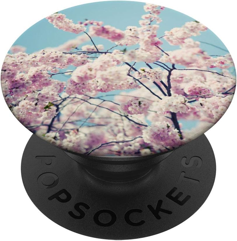 Amazon.com: Pink Cherry Blossom Japanese Flowers Pop Socket Design ...