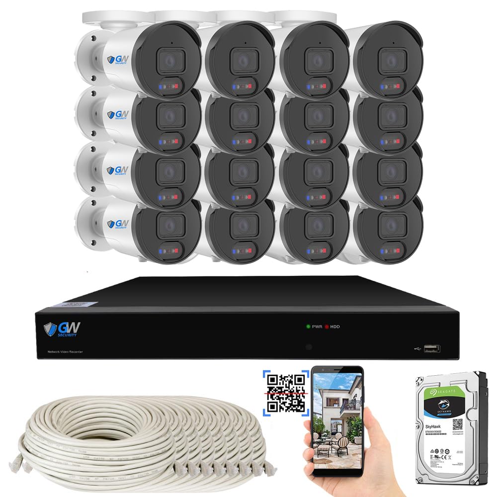 Amazon.com : GW Security Smart AI 16 Channel H.265 PoE NVR Ultra-HD 4K ...