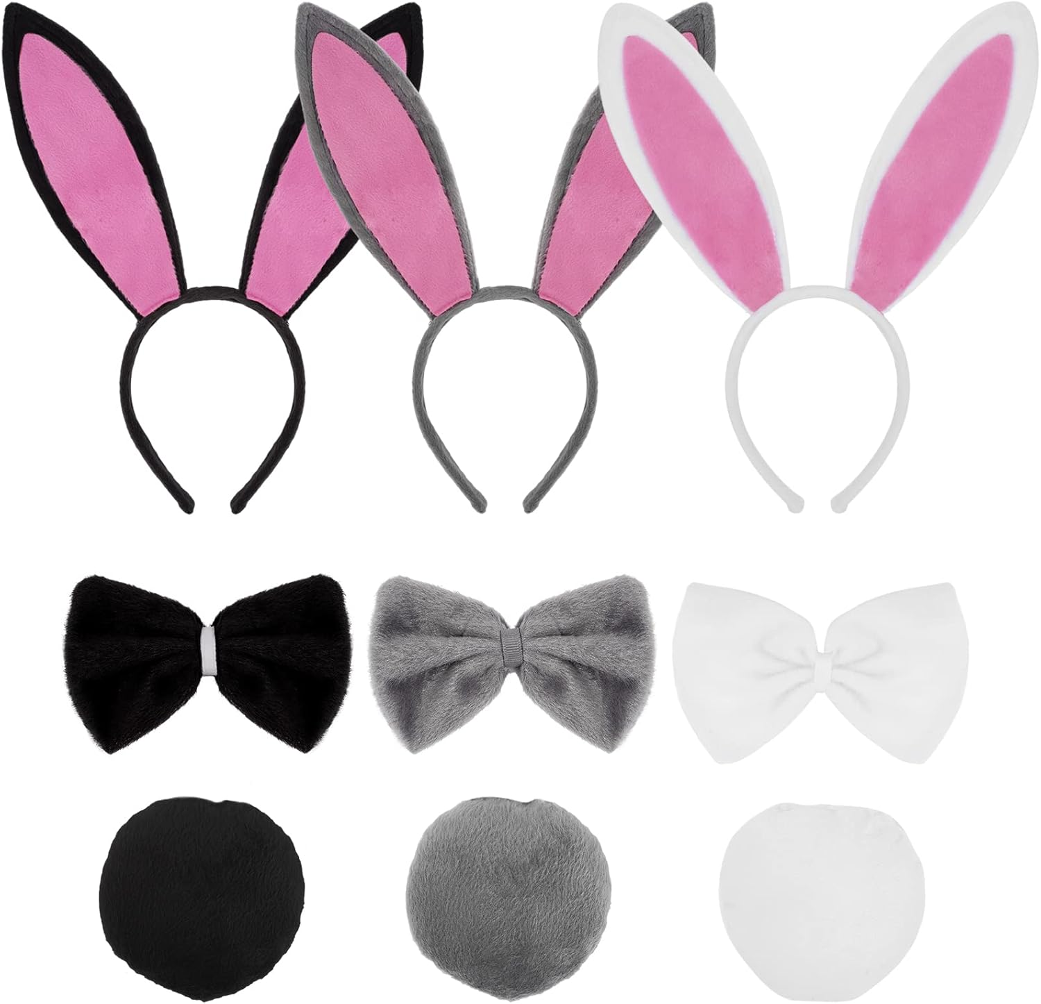 Amazon.com: Whaline Women's Bunny Costume Accessory Set Plush Rabbit ...