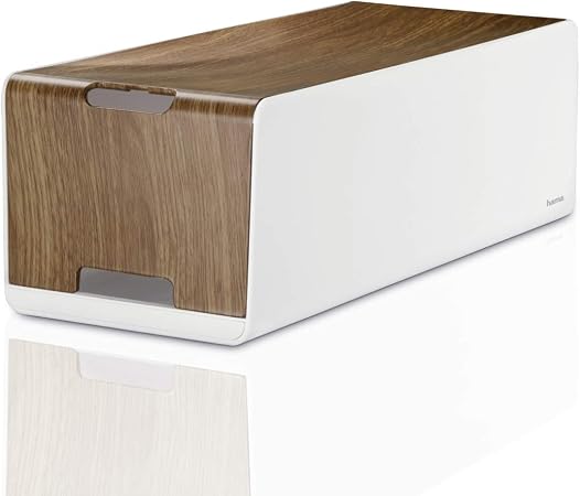 Hama Kabelbox Woodstyle Maxi in Holzoptik, (Kabelmanagement40 x 16 x 13 ...