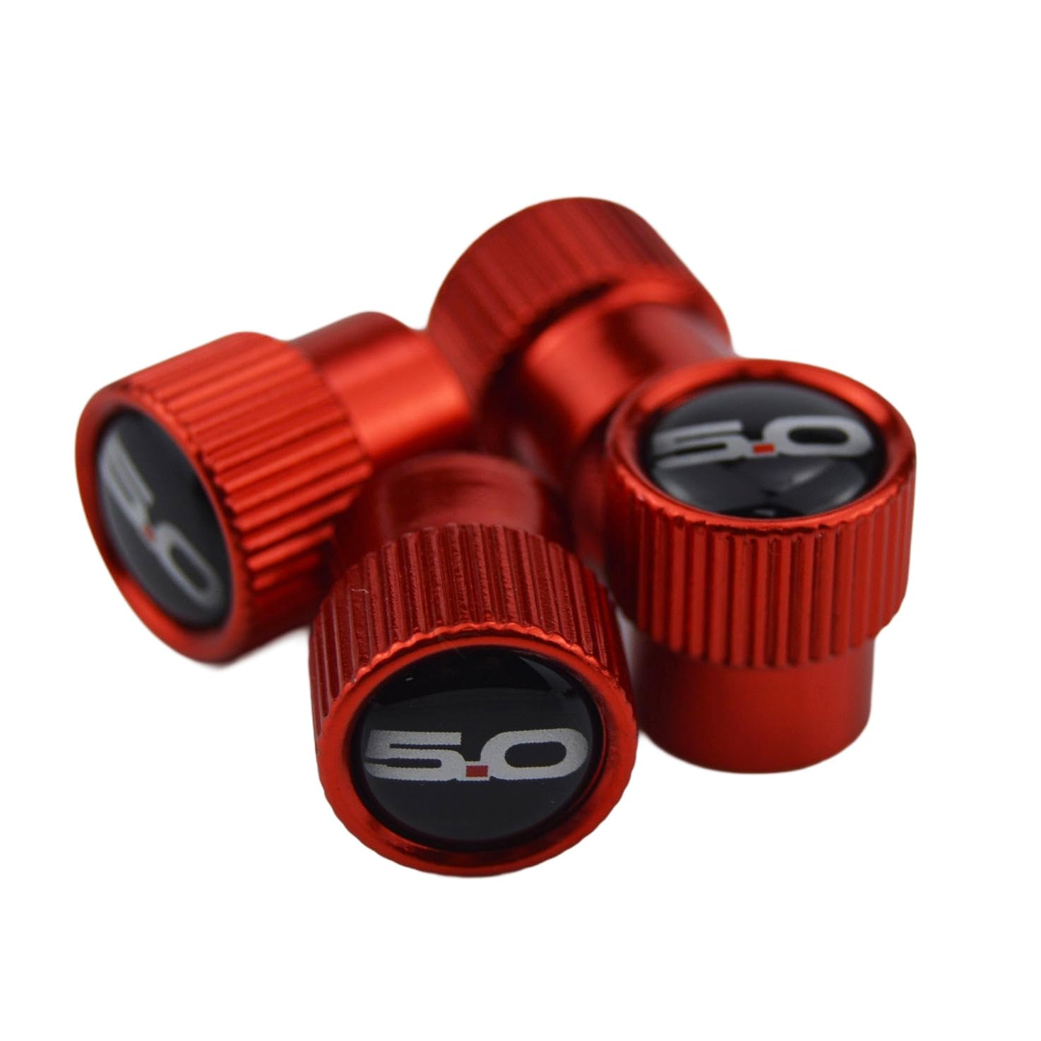 Valve Stem 4-Pack 5.0 Metal Tire Caps - Ford Mustang GT Emblem Air Caps ...