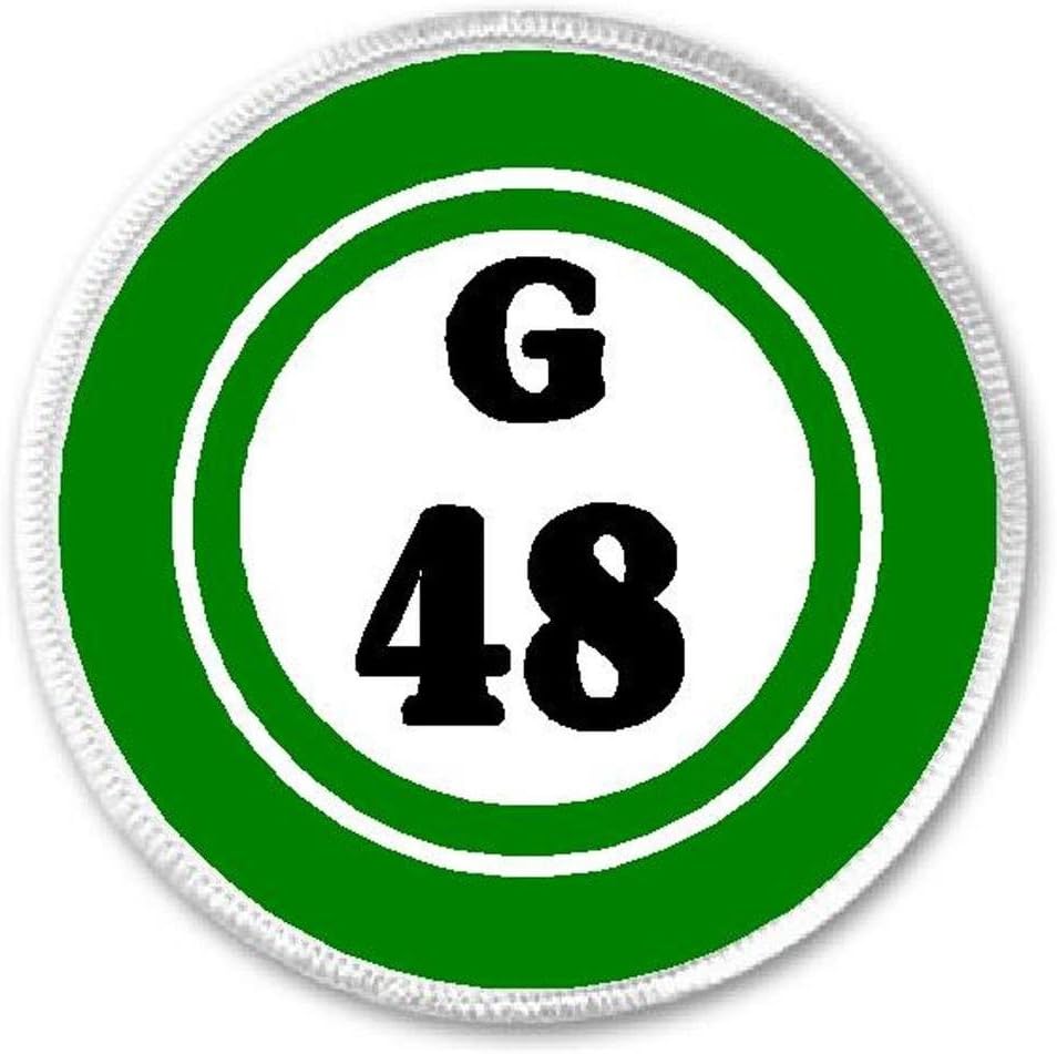 Amazon.com: G 48 G48 Bingo Ball - 3" Sew/Iron On Patch Game Hobby ...