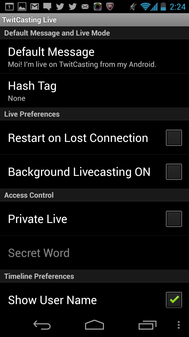TwitCasting Live - (Broadcast Video and Radio for Free) - App on the ...