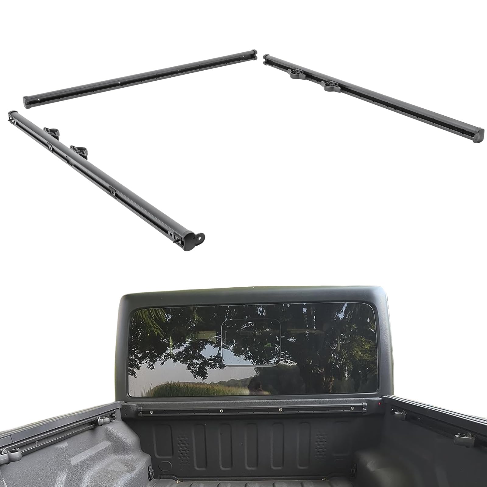 Amazon.com: Rail Trail Rails Kit for 2020 2021 2022 2023 2024 Jeep ...