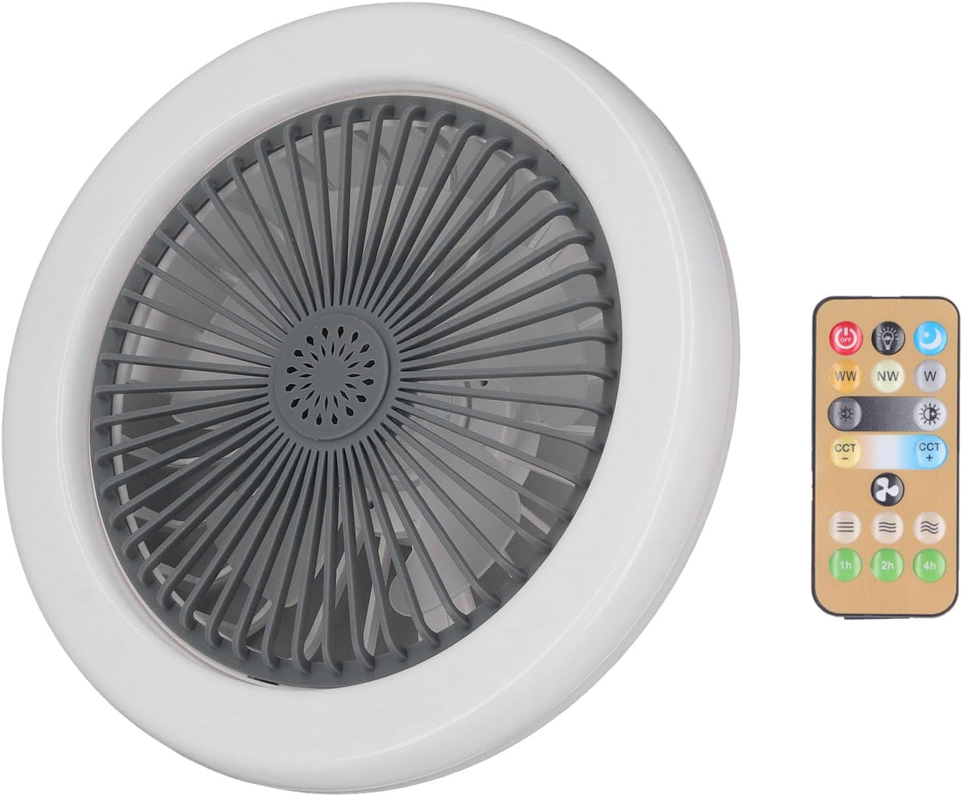 Amazon.com: Ceiling Fan with Lights, E27 Lamp Holder Fan Light with ...