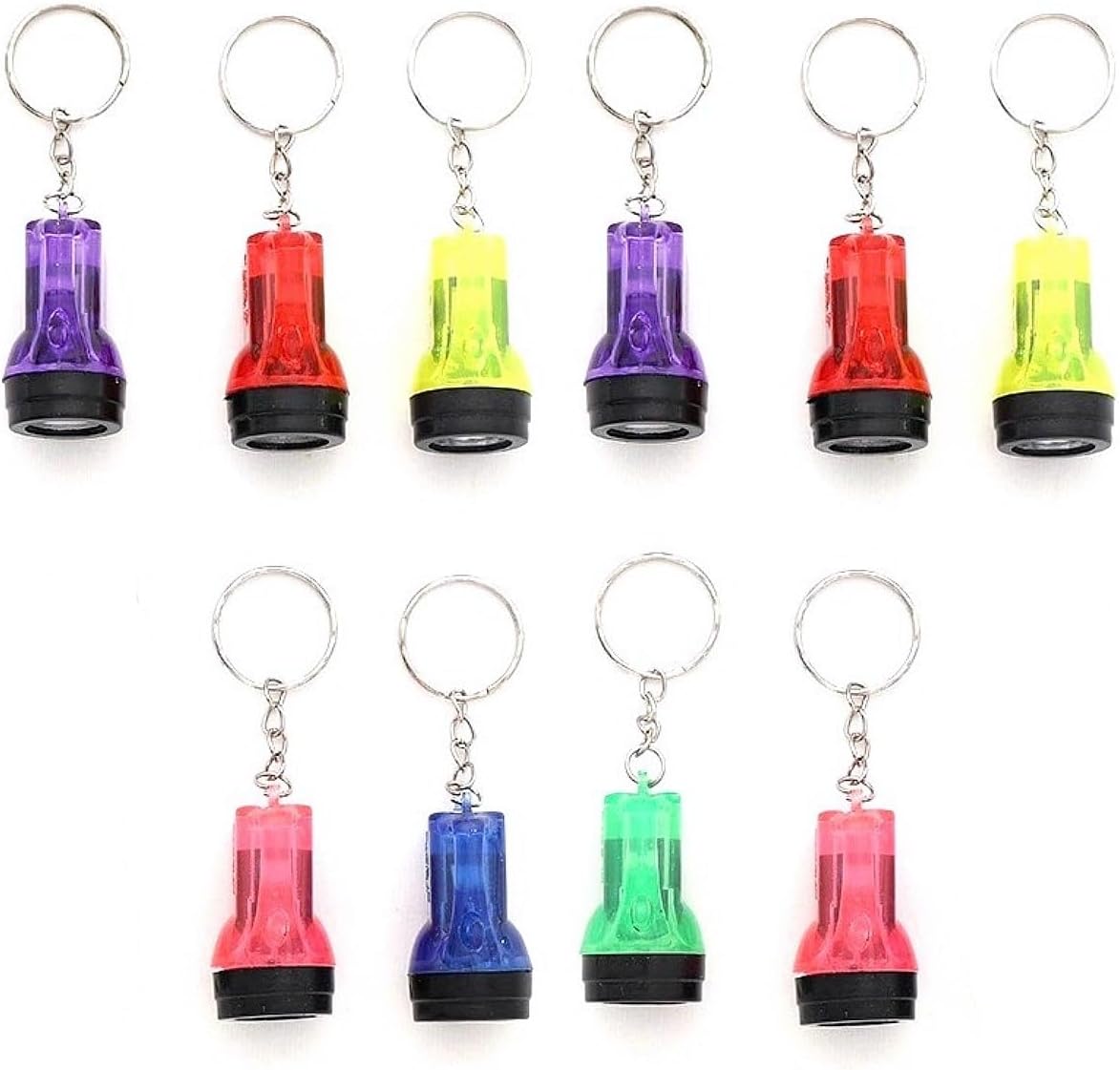 QTMMC 20 Pcs Mini Torches Kids Keyring Torch Led Small Flashlight ...