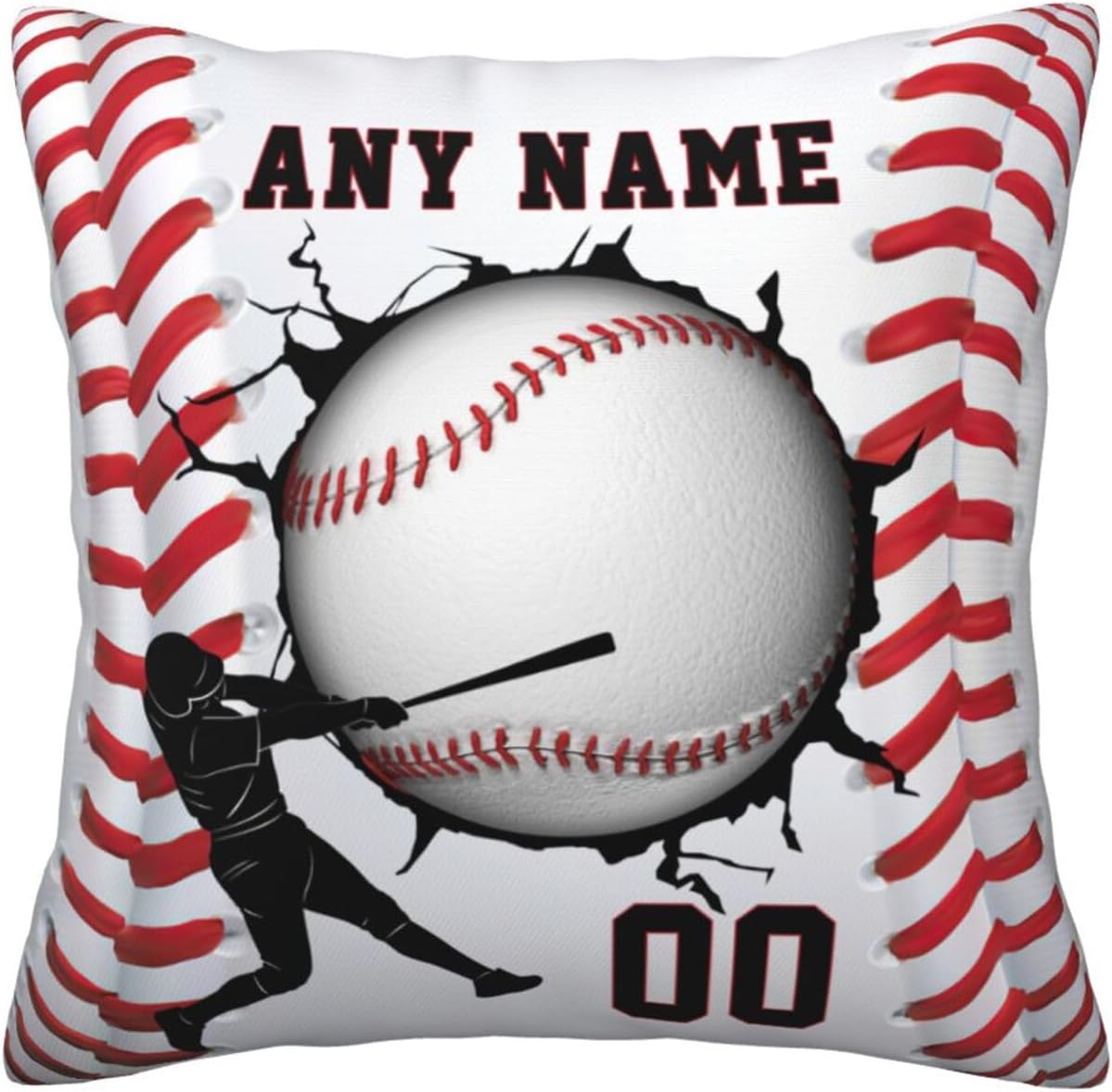 Amazon.com: Oplamigy Personalized Pillow Cases with Names Baseball ...