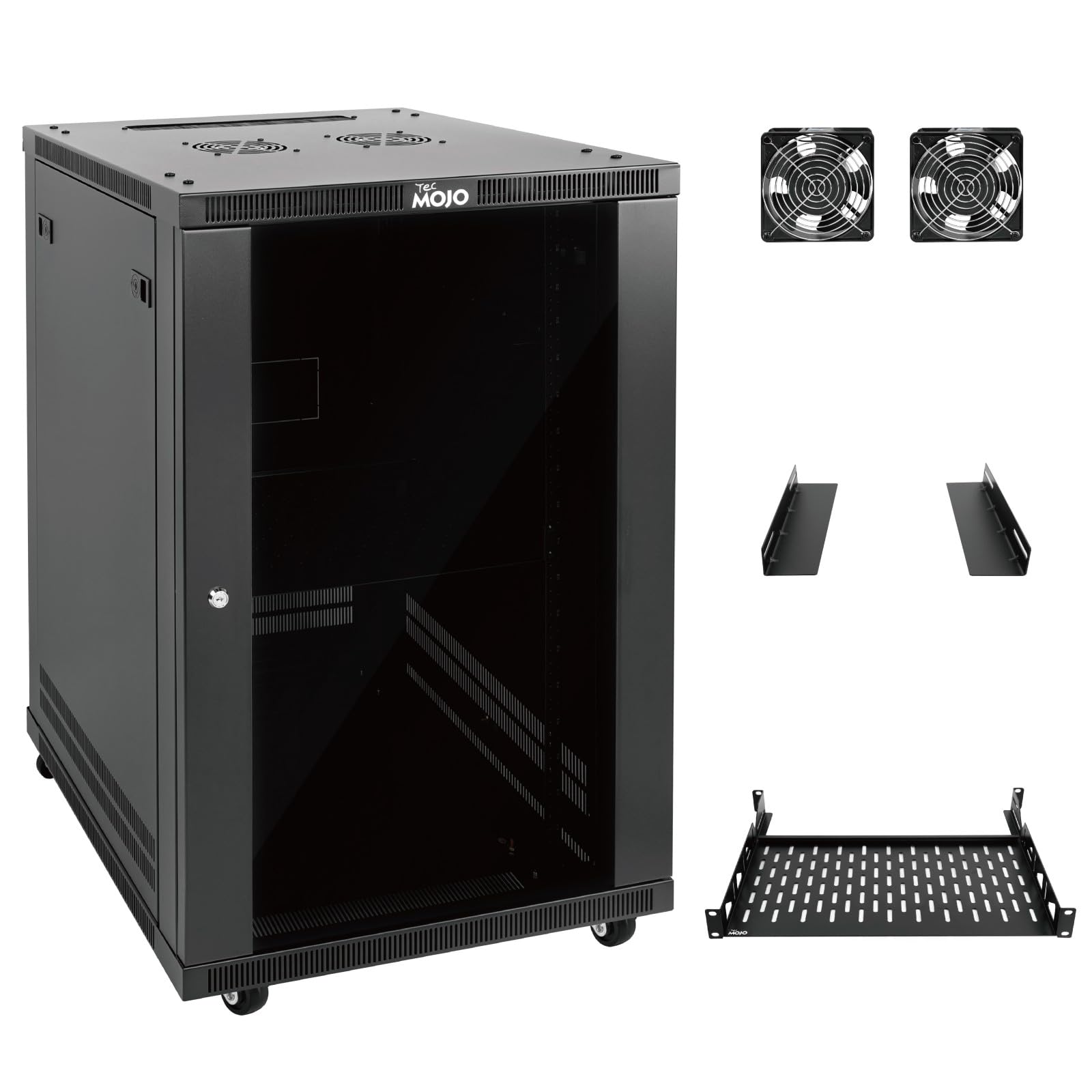 Amazon.com: Tecmojo 18U Wall Mount Rack,18U Rack 17.7 Inch Depth,Hold ...