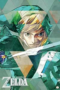 Amazon.com: Pyramid America Laminated Legend of Zelda Link Triangles ...
