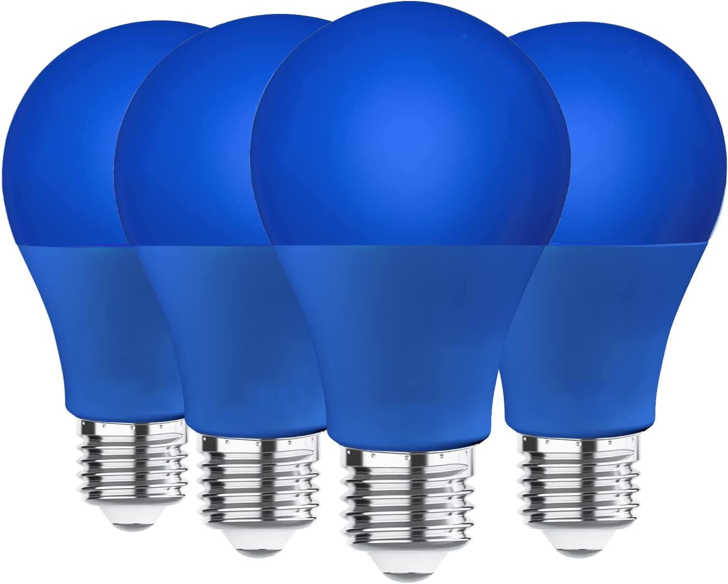 LED Blue Light Bulb, 9W (60w Equivalent), A19 E26 Medium Base Blue ...
