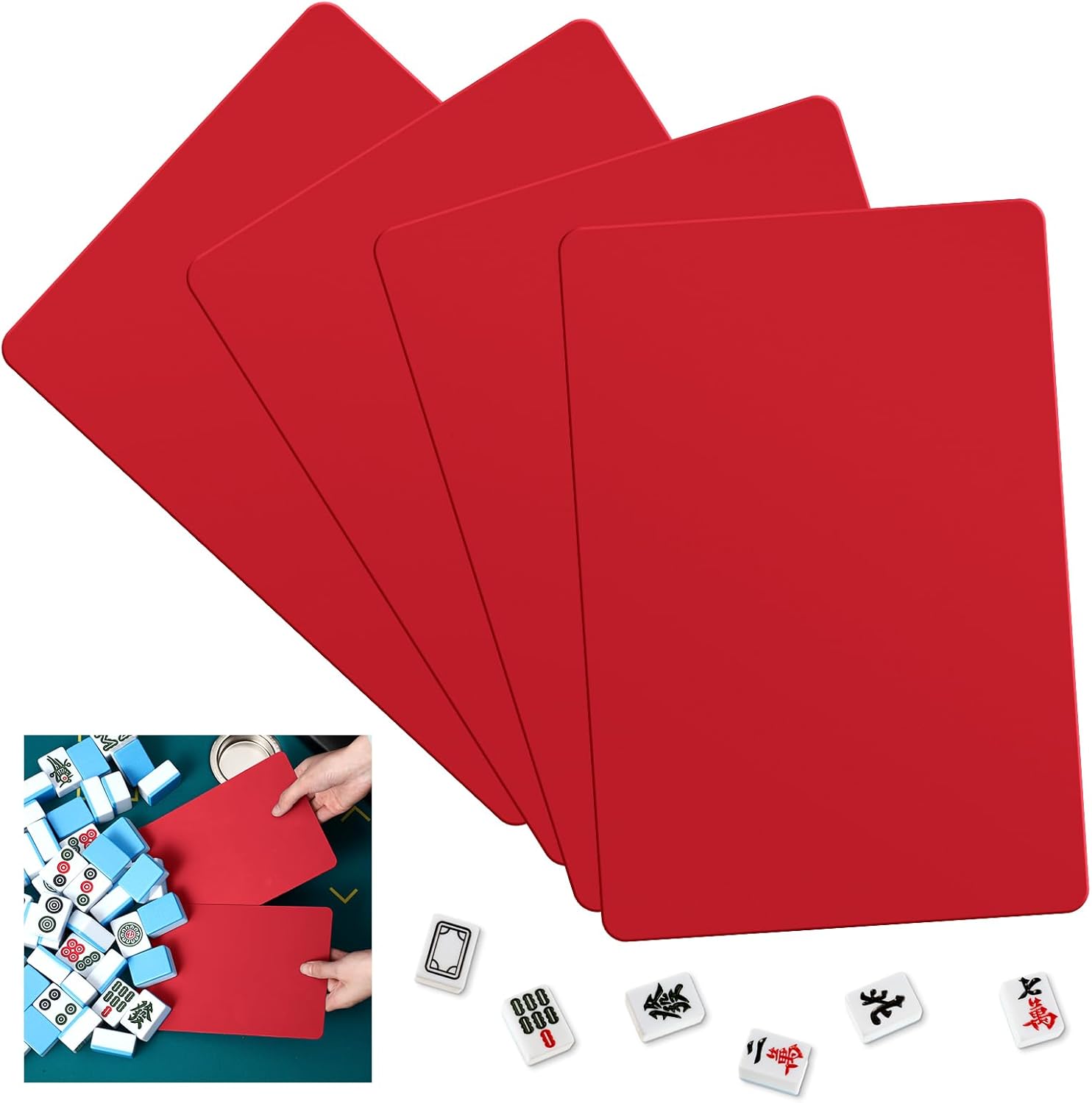 Amazon.com: Seenelling 4 Pcs Mahjong Tile Mixer Shuffler for Mixing and ...