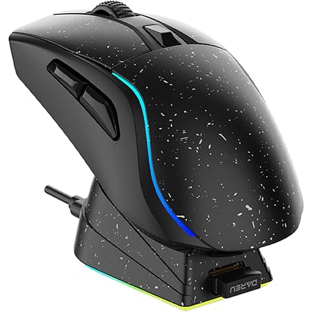Amazon.com: DAREU A950 Wireless Gaming Mouse with RGB Charging Dock ...