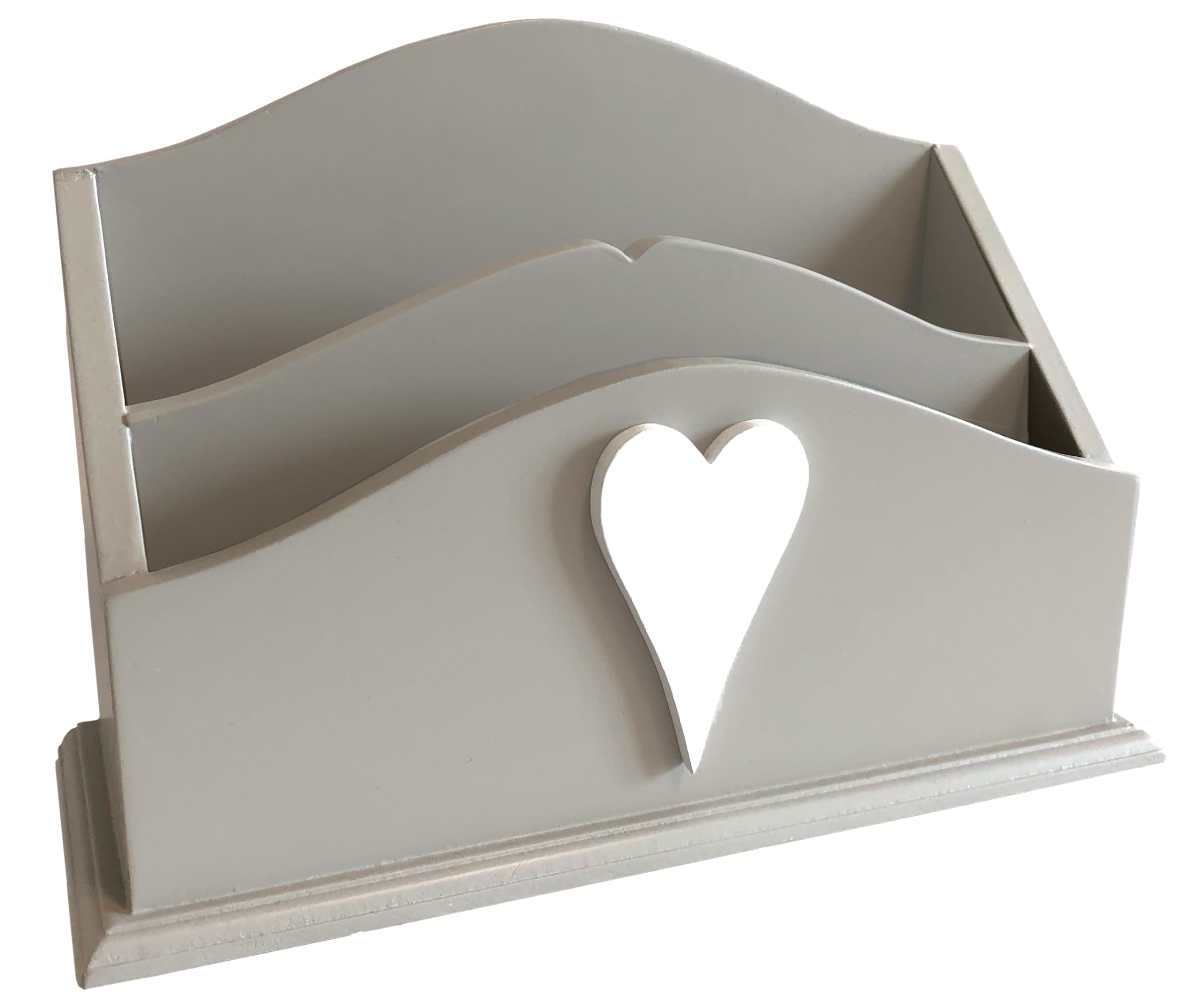 Wooden Letters Leonardo White Shabby Chic Letter Rack With Cut-Out ...