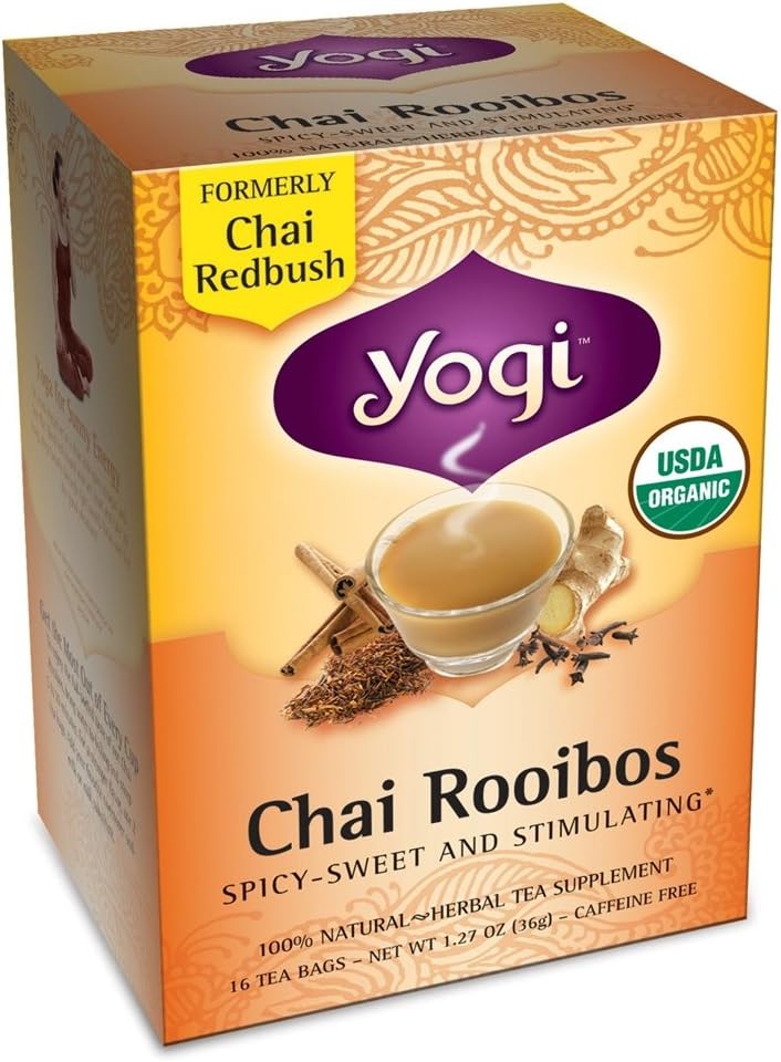 Amazon.com : YOGI TEA Organic Black Chai Tea, 17 CT : Herbal Teas ...