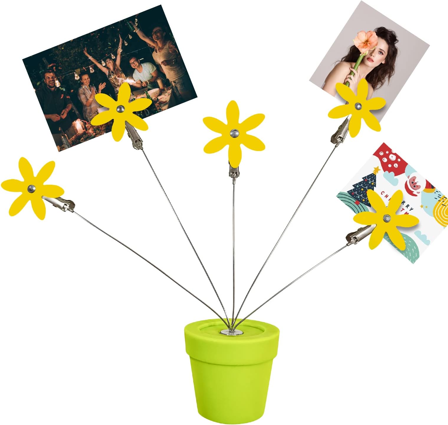 Amazon.com: Tinksky Picture Stand-4 Clip Heart Photo Holder Card Note ...