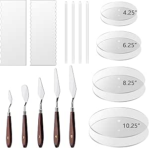 Amazon.com: Boyun Acrylic Cake Disc, Clear Cake Decorating Supplies ...