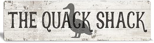 Amazon.com : Rustic Style Outdoor Safe Metal Duck Signs for Duck House ...