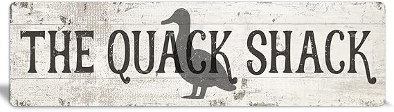 Amazon.com : Rustic Style Outdoor Safe Metal Duck Signs for Duck House ...