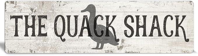 Amazon.com : Rustic Style Outdoor Safe Metal Duck Signs for Duck House ...