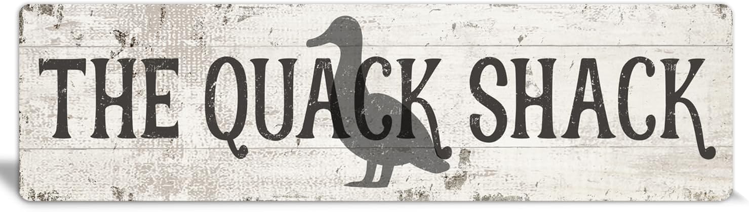 Amazon.com : Rustic Style Outdoor Safe Metal Duck Signs for Duck House ...