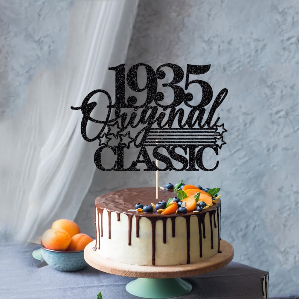 Snapklik.com : Classic 1935 Original Cake Topper, Happy 90th Birthday ...