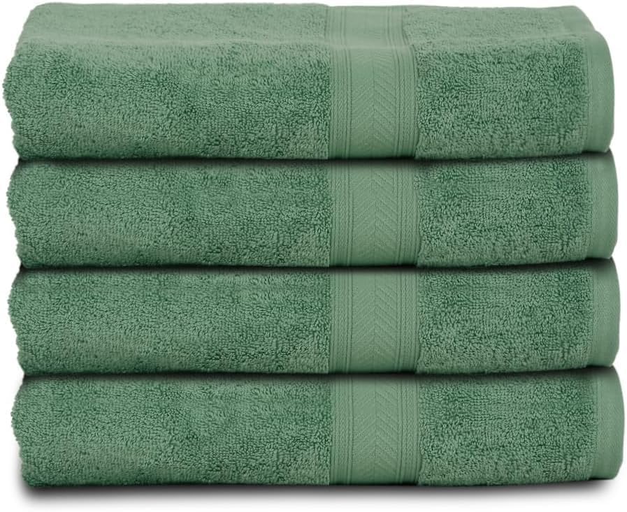 Amazon.com: YRALY Luxury Hand Towels for Bathroom Set of 4 (16 x 28 ...