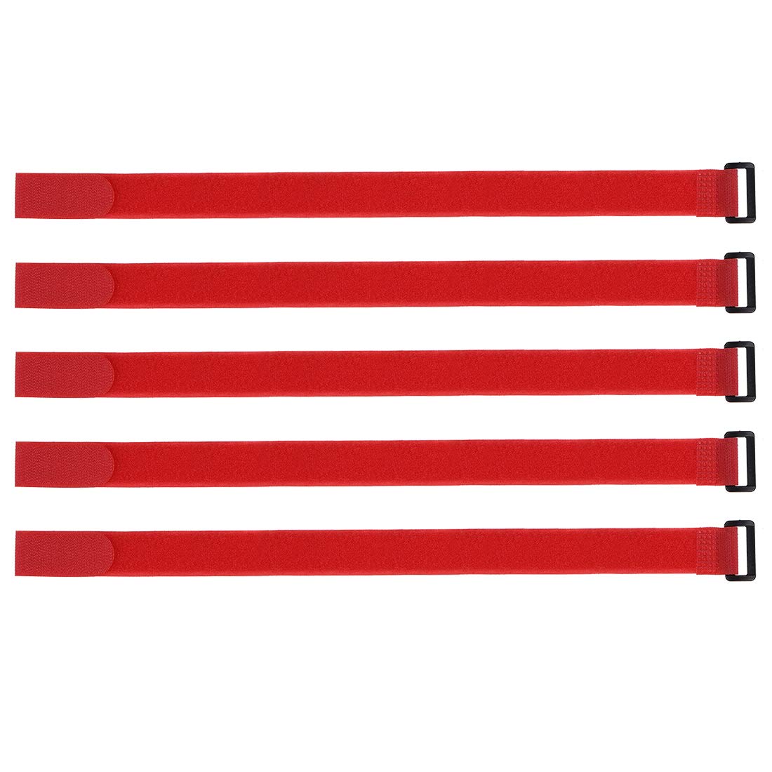 Amazon.com: uxcell 5pcs Hook and Loop Straps, 1-inch x 18-inch Securing ...