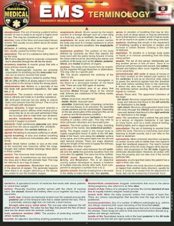 Amazon.com: EMS Terminology: a QuickStudy Laminated Reference Guide ...