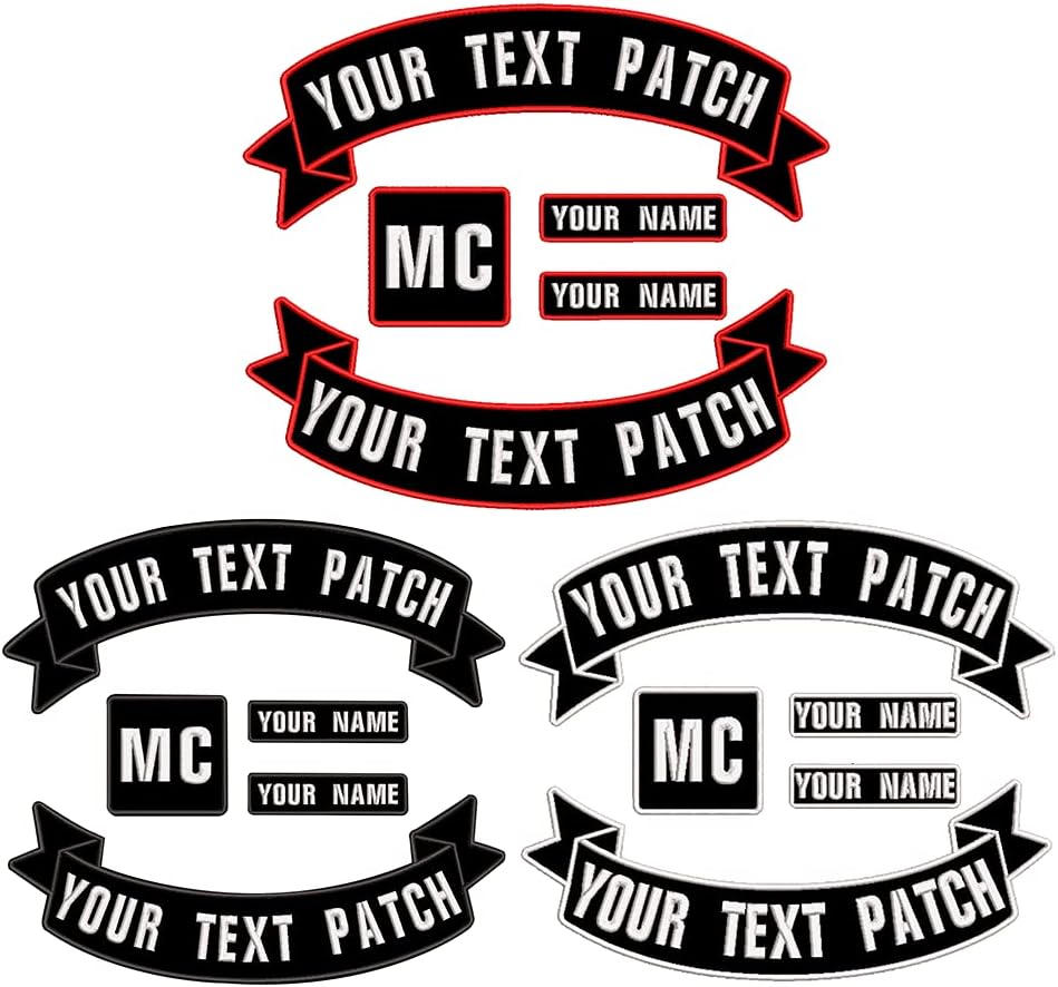 Amazon.com: Kamao Custom Vest Biker Patch, Personalized Text Rocker ...