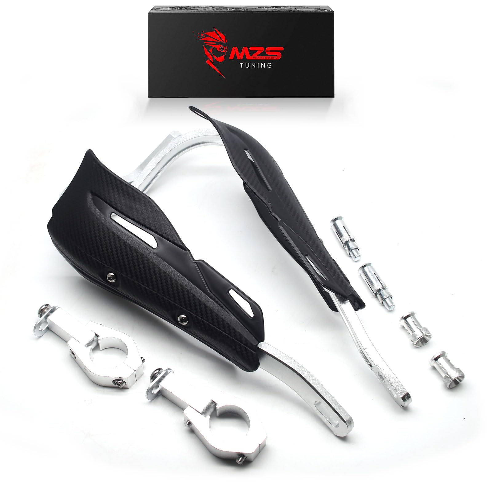 Amazon.com: MZS Motorcycle Handguards, Dirt Bike Hand Guards Aluminum ...