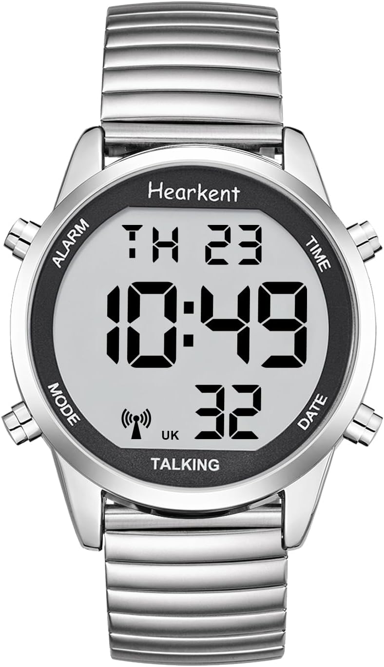Hearkent Atomic Digital Talking Watch British English Speaking Pleasant ...