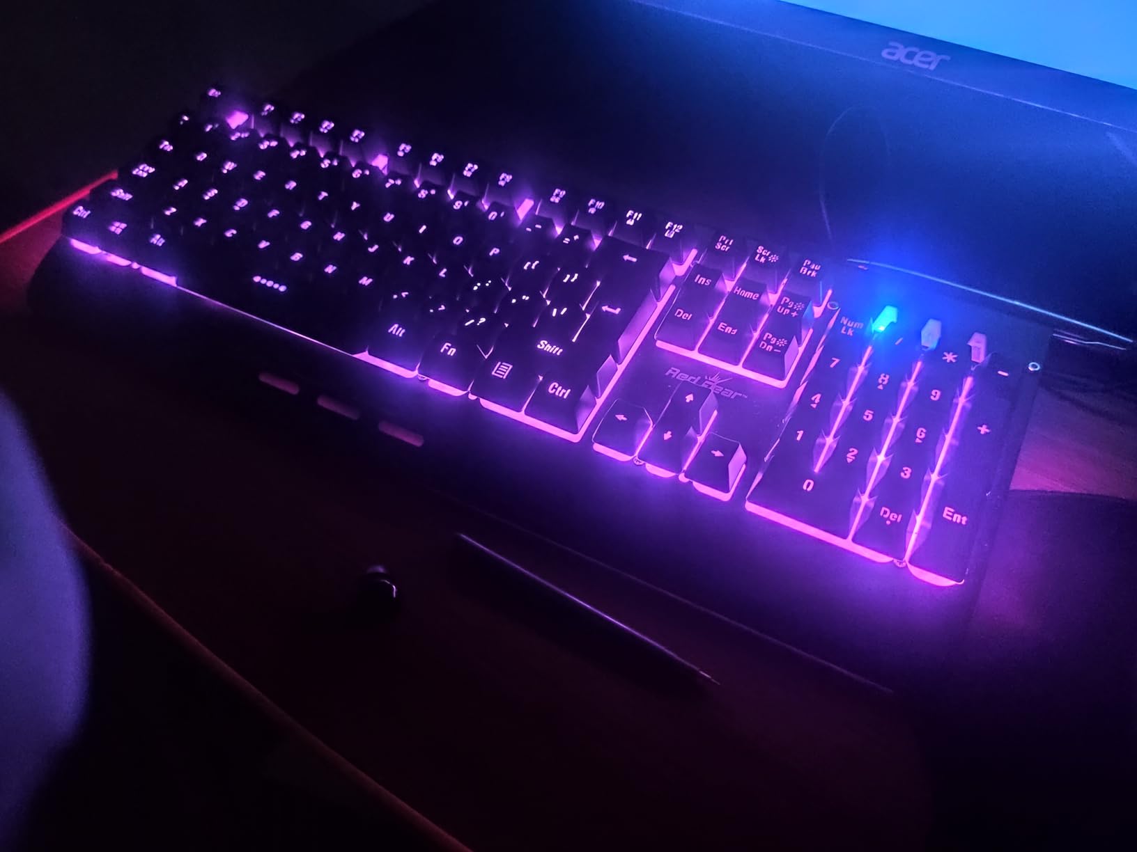 (Refurbished) Redgear Blaze 3 colour backlit gaming keyboard with full ...