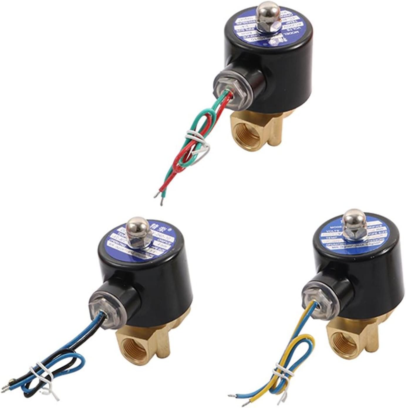 Amazon.com: 3/8'' Female thread Brass Electric Magnetic Valve DC12V ...