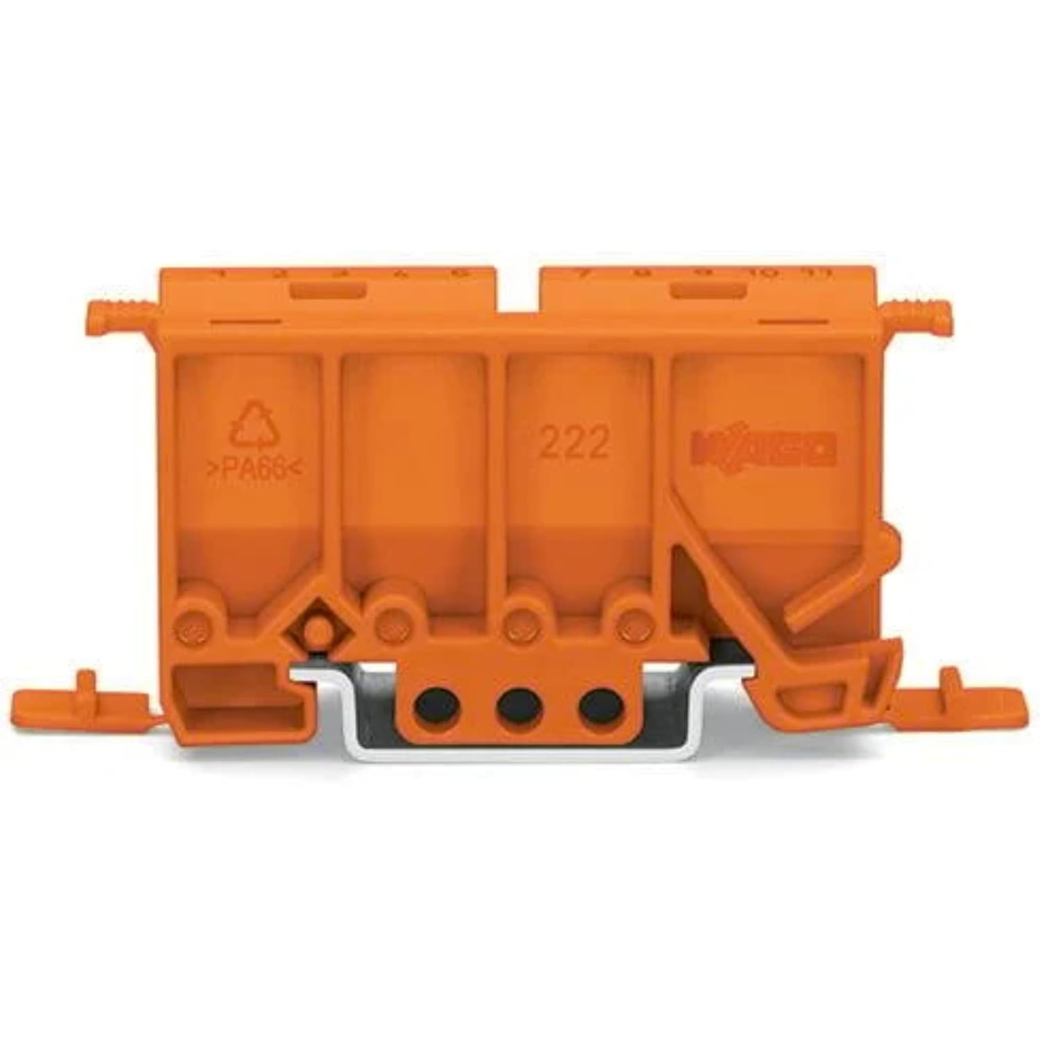 WAGO Mounting carrier; 222 Series; for DIN-35 rail mounting/screw ...