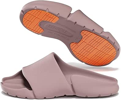 Amazon.com | KENROLL Outdoor Slippers, Non Slip Shower Shoes for Women ...
